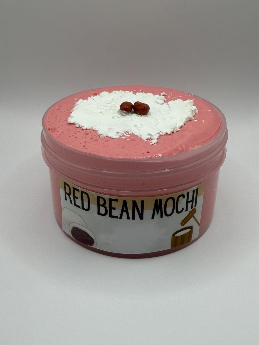 Red Bean Mochi Slime - Etsy