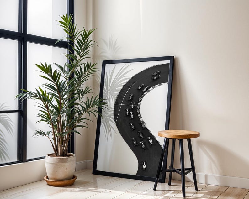 Designer Wall Art | Formula One Track Print | Racing Photography ...