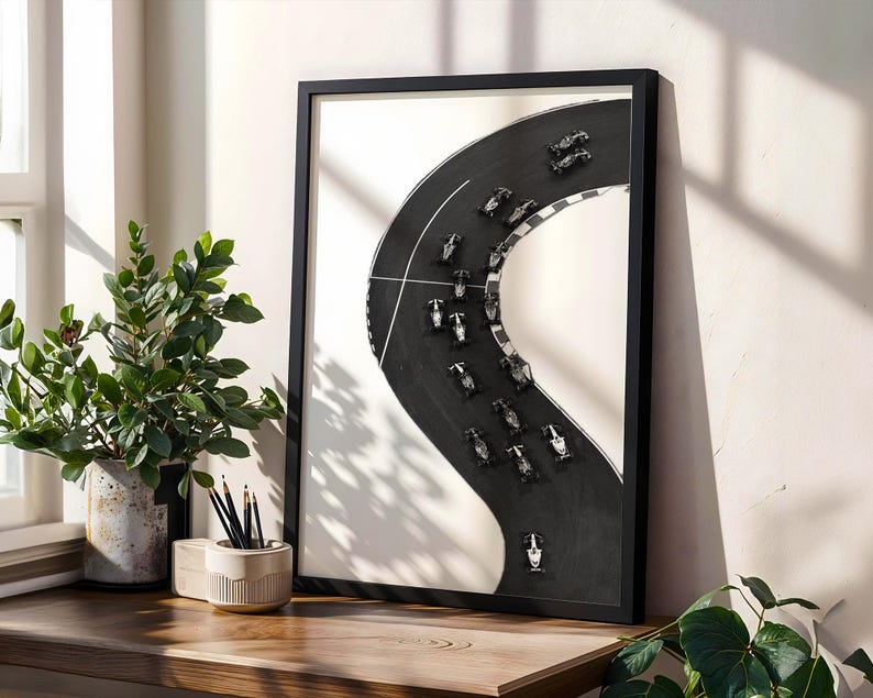 Designer Wall Art | Formula One Track Print | Racing Photography ...