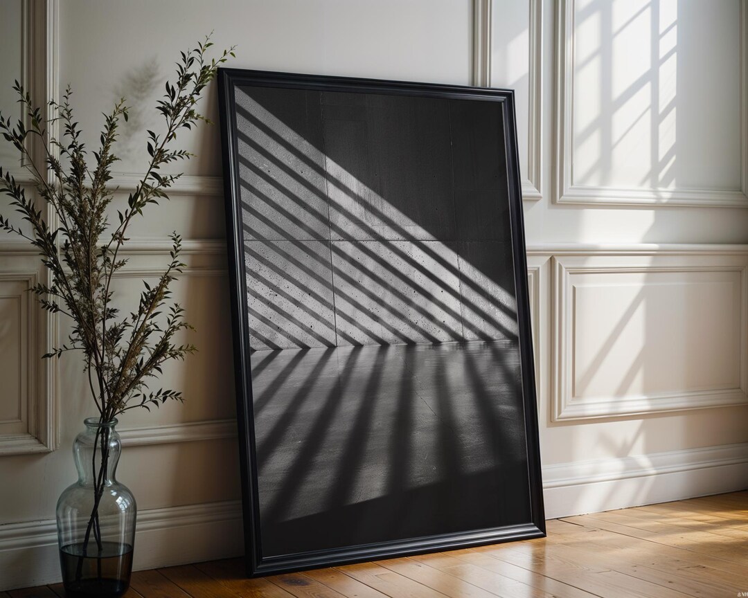 Urban Photography | Shadow Print Black and White | Abstract Window ...