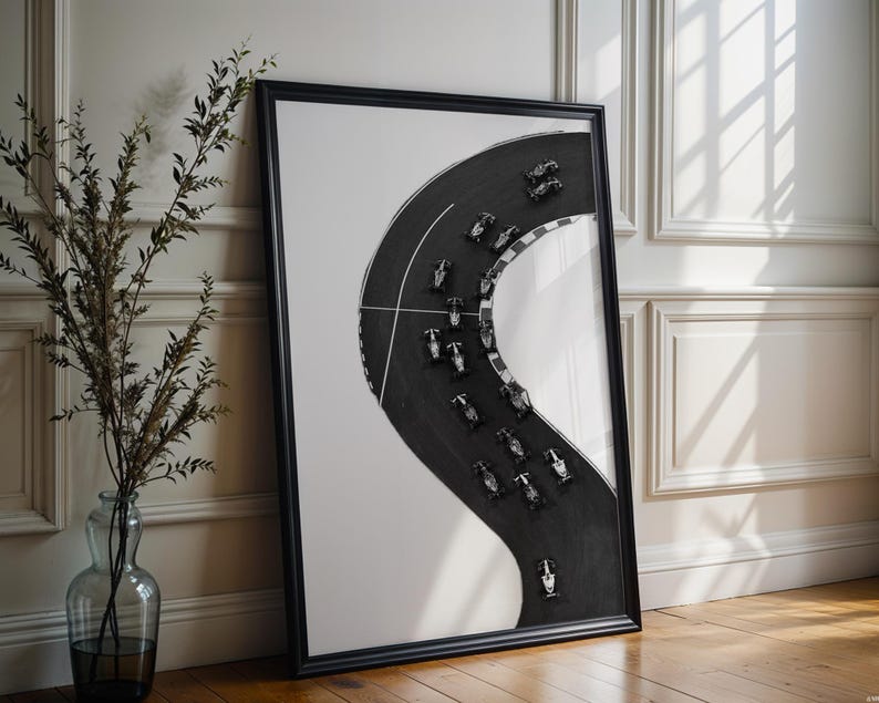 Designer Wall Art | Formula One Track Print | Racing Photography ...