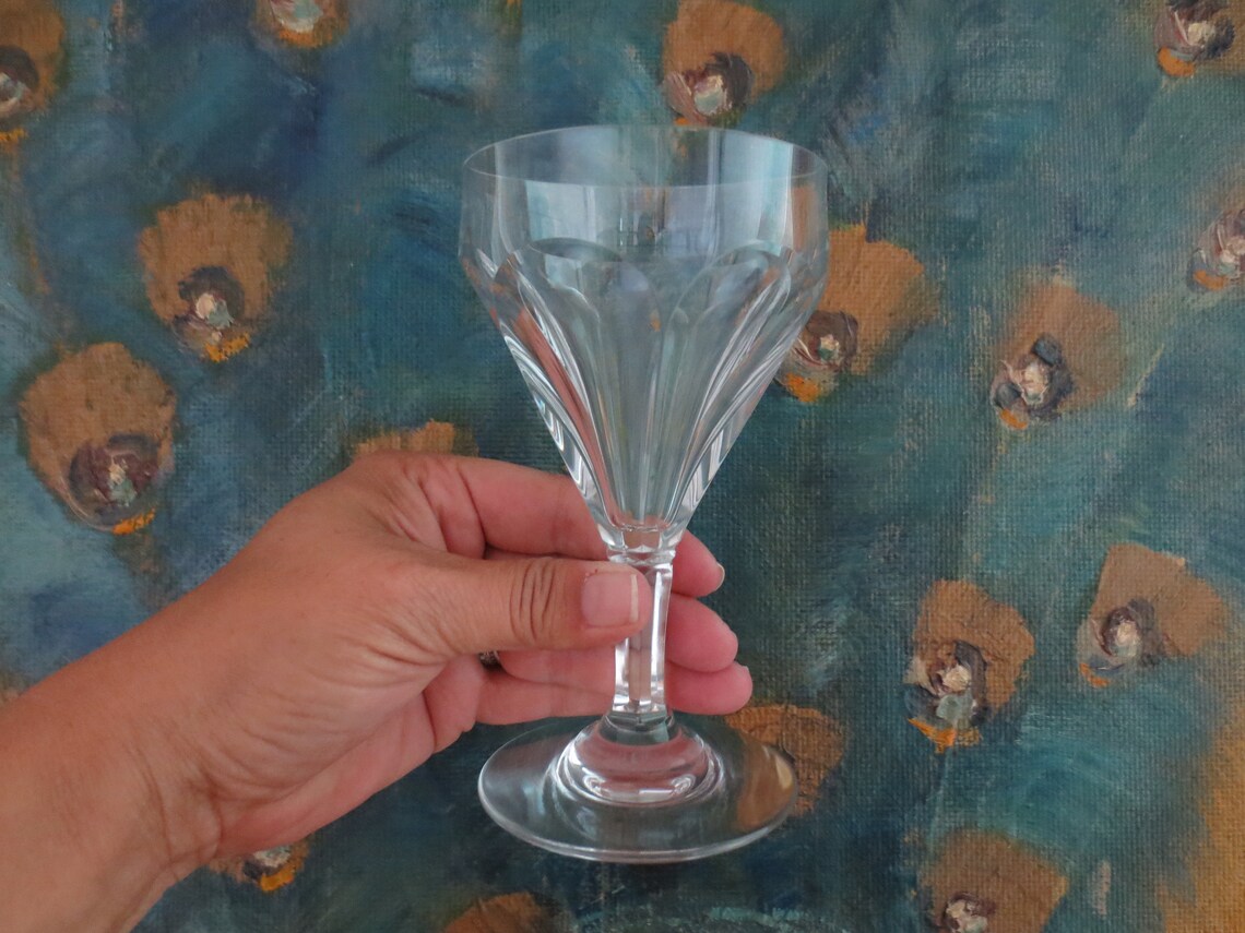 Baccarat Barware Goblets Glasses Malmaison Set 5 1/2 | Etsy