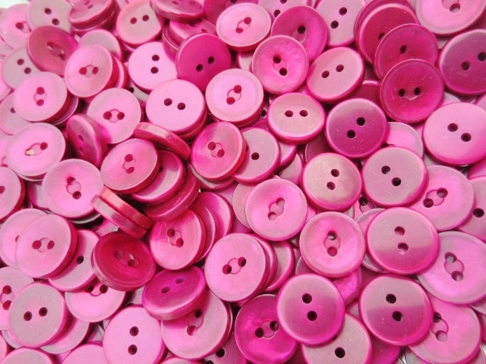 Pearlized Buttons 5/8" Plastic 2 Hole Flat Back Berry Ruby 50 Pieces - Etsy