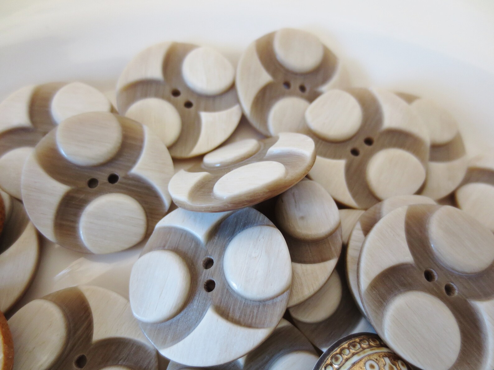 Bulk Buttons Assortment Boho Rustic Mix Brown Neutral 125 | Etsy