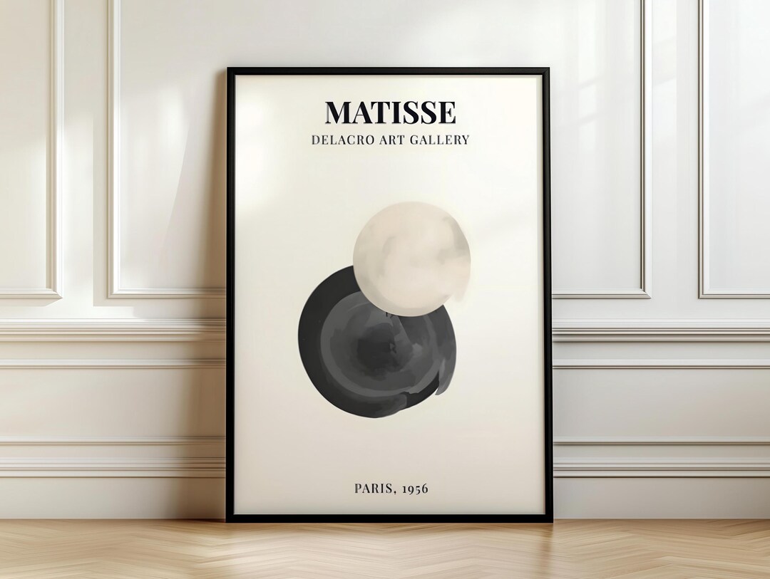 Matisse Inspired Circle Art Print, Minimalist Gallery Poster - Etsy