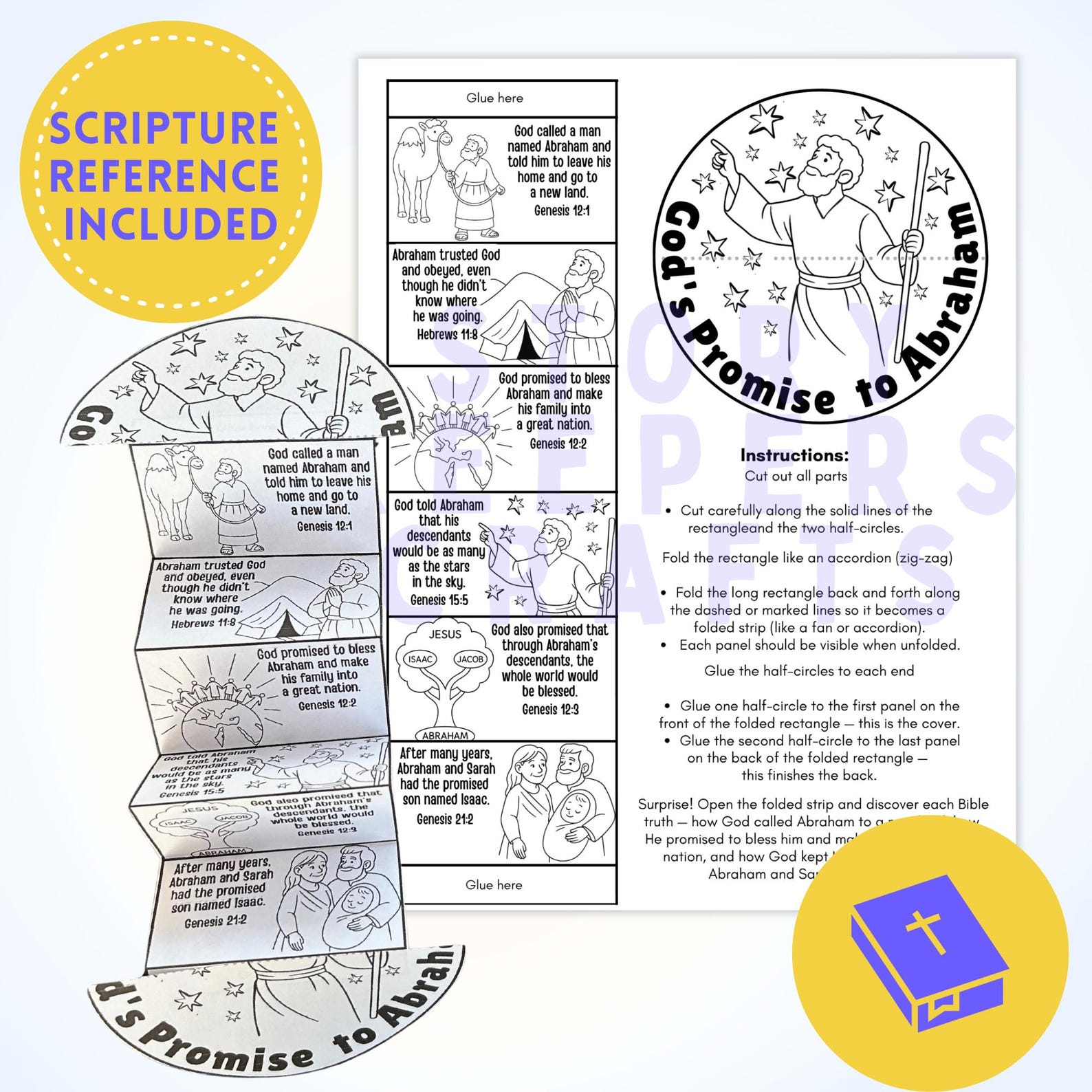 Abraham's Promise Bible Craft | Printable Sunday School Activity ...