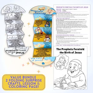 Prophets Foretold the Birth of Jesus Craft (PDF), Christmas & Advent ...