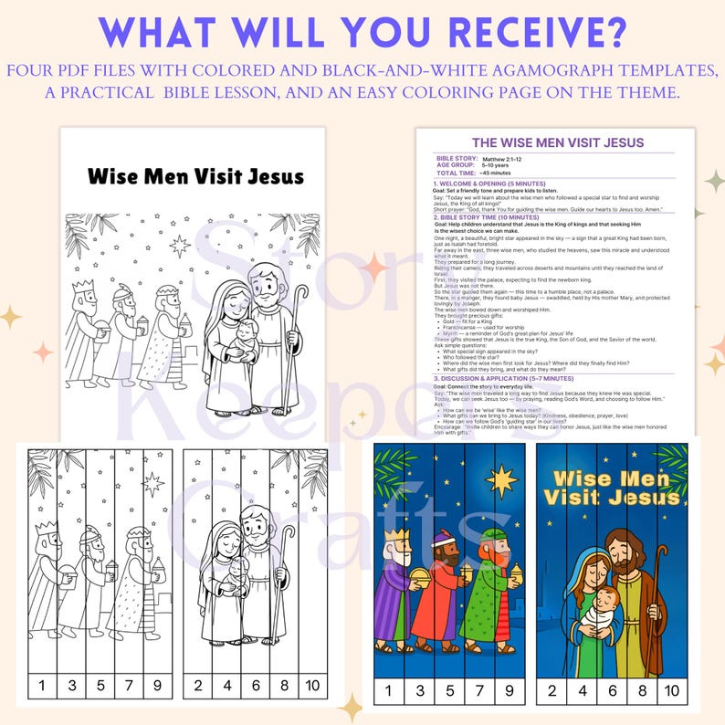 Nativity Agamograph Craft | Christmas & Epiphany Sunday School Activity ...