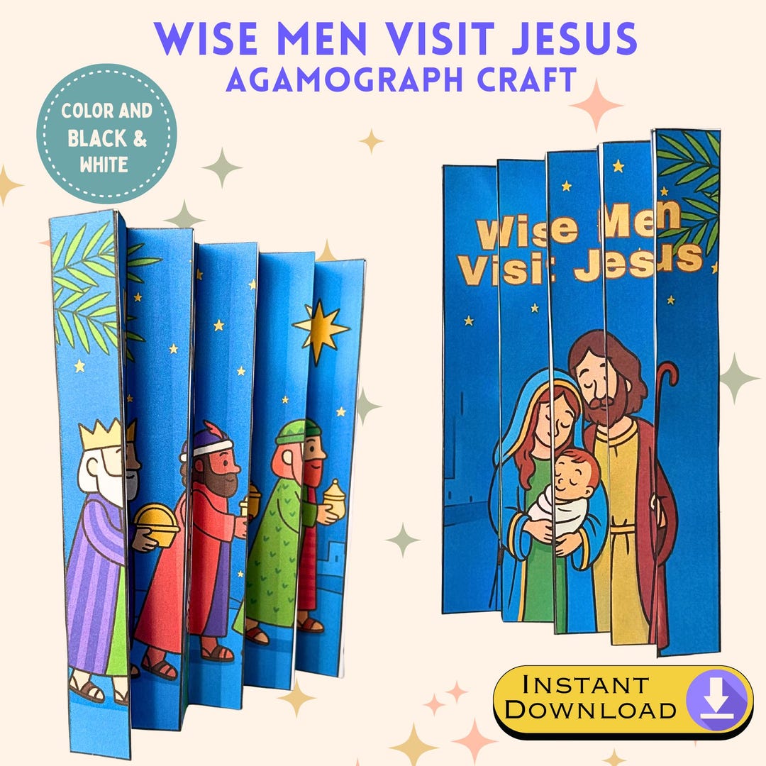 Nativity Agamograph Craft | Christmas & Epiphany Sunday School Activity ...