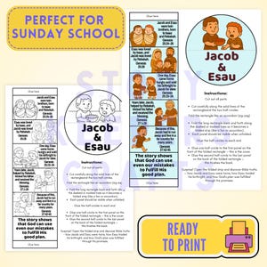 Jacob and Esau Bible Story Craft | Sunday School Lesson & Coloring Page ...