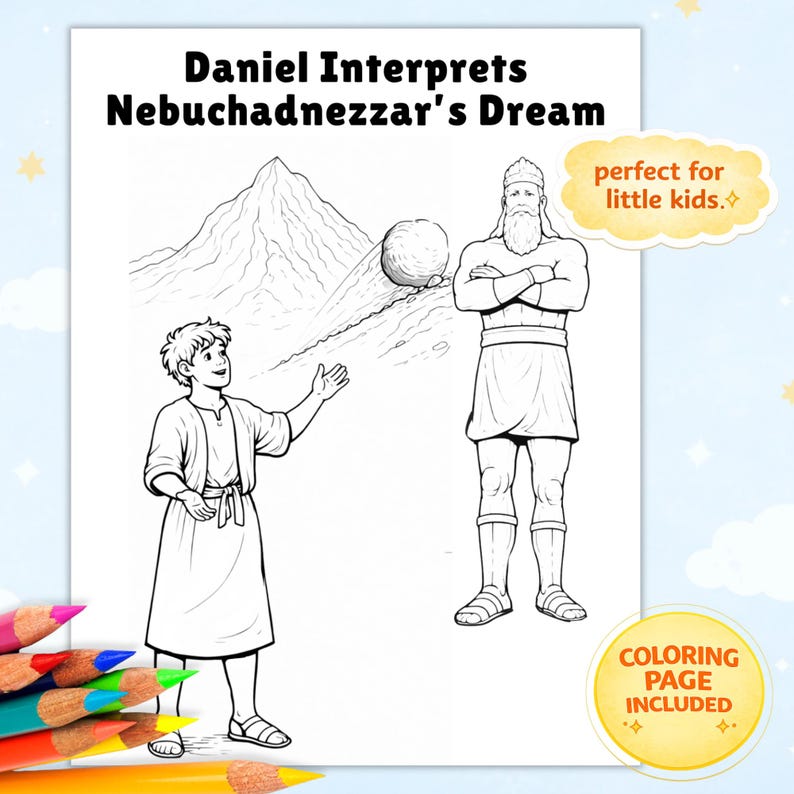 Daniel Interprets Nebuchadnezzar’s Dream Agamograph Craft | Bible ...