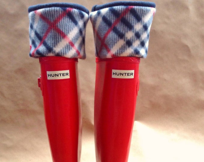 SLUGS Fleece Rain Boot Liners Black With A Black Red Tan - Etsy