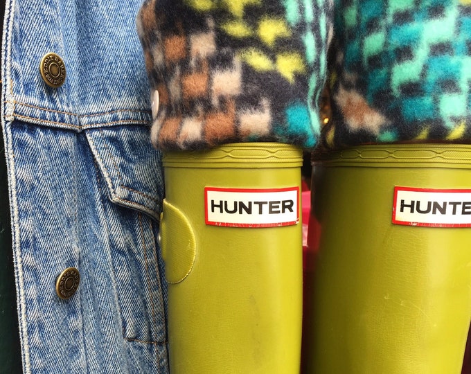 Tall Boot Socks SLUGS Fleece Rain Boot Liners Black With A Modern Neon ...