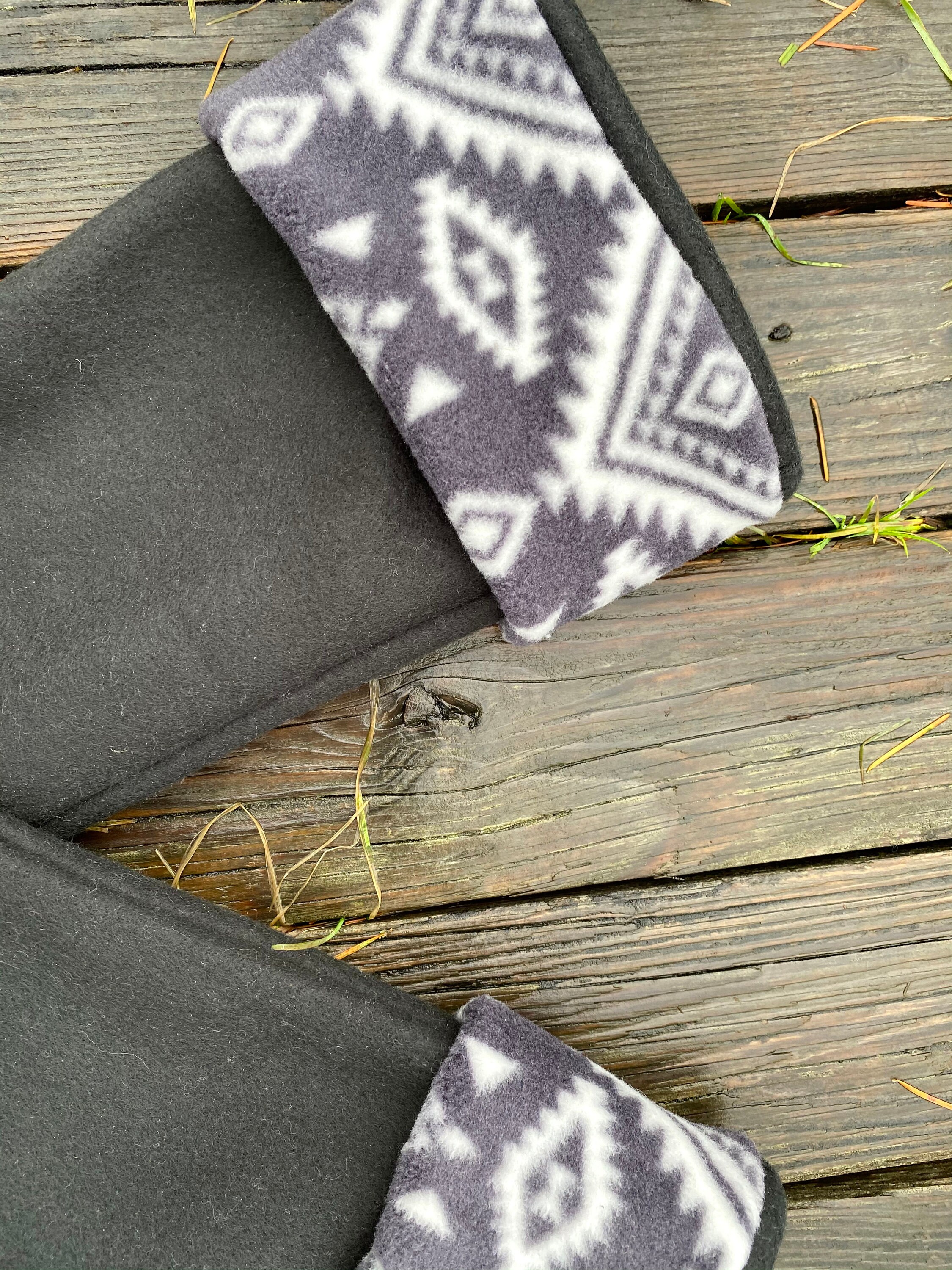 Boot Cuffs SLUGS Fleece Rain Boot Liners Socks Black With A | Etsy