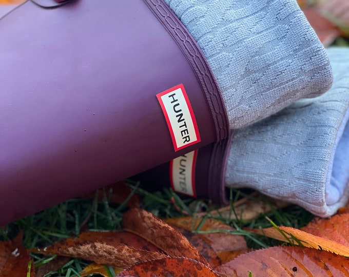 Tall Boot Socks SLUGS Fleece Rain Boot Liners Turquoise With A Ikat ...