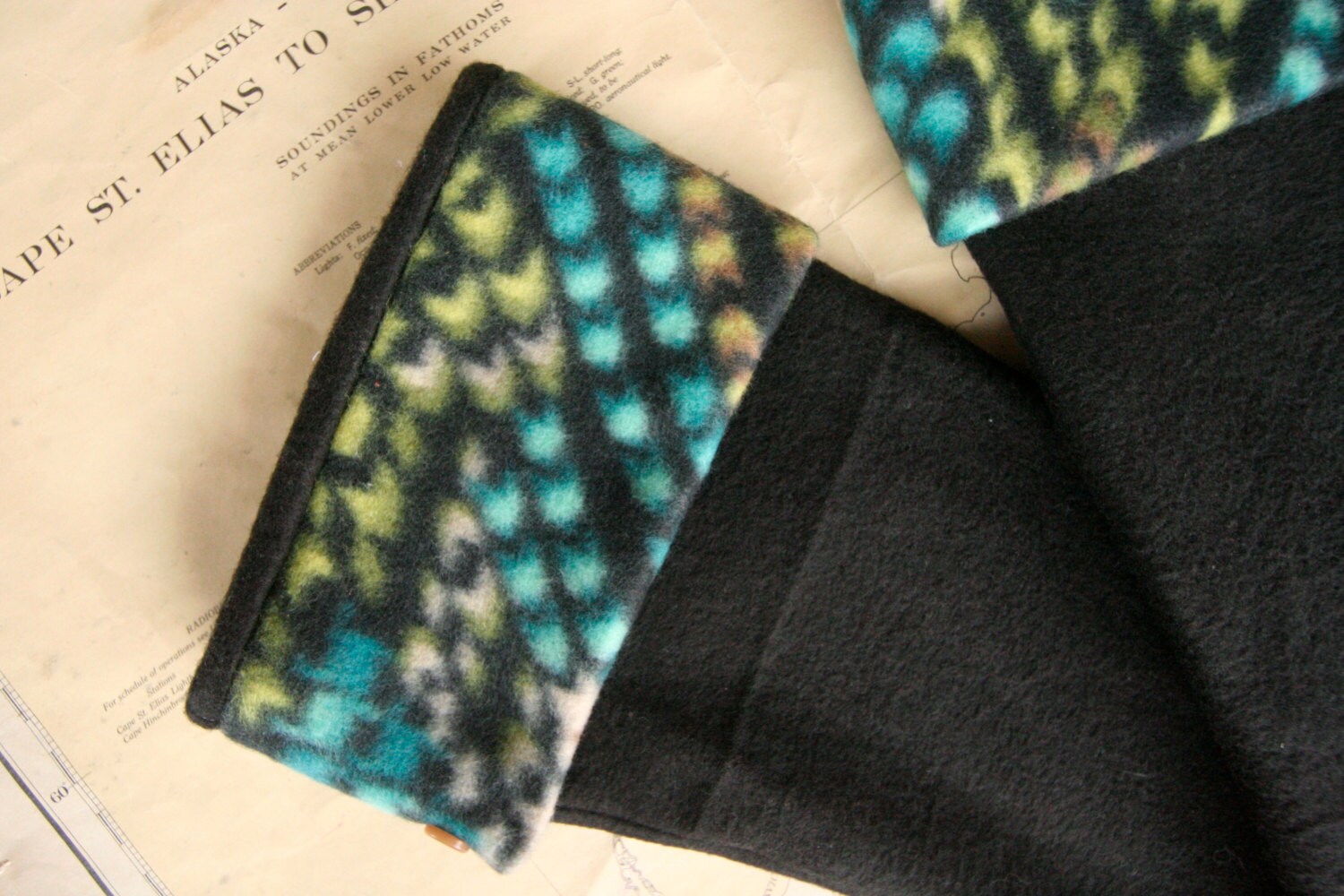 Tall Boot Socks SLUGS Fleece Rain Boot Liners Black With A | Etsy