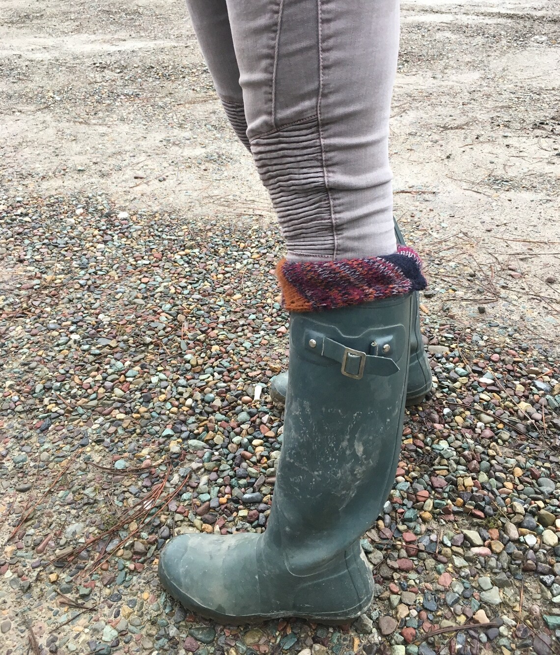 SLUGS Fleece Rain Boot Liners Gray Charcoal Black Plaid - Etsy