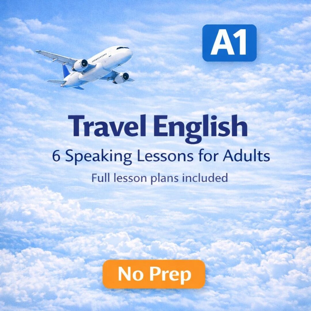 A1 Travel English Speaking Lessons Bundle for Adults | Role Play ...