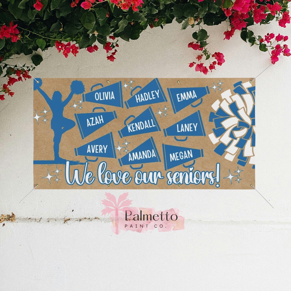 Personalized Senior Cheerleading Banner, Graduation Party Decor - Etsy
