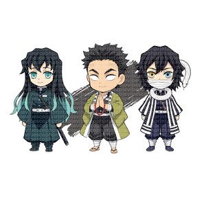 Hashira Squad Clipart Bundle: 9 Chibi Anime Characters (digital ...