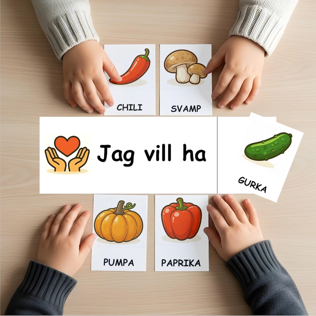 Vegetables – Swedish Flashcards | Preschool and Language Learning ...