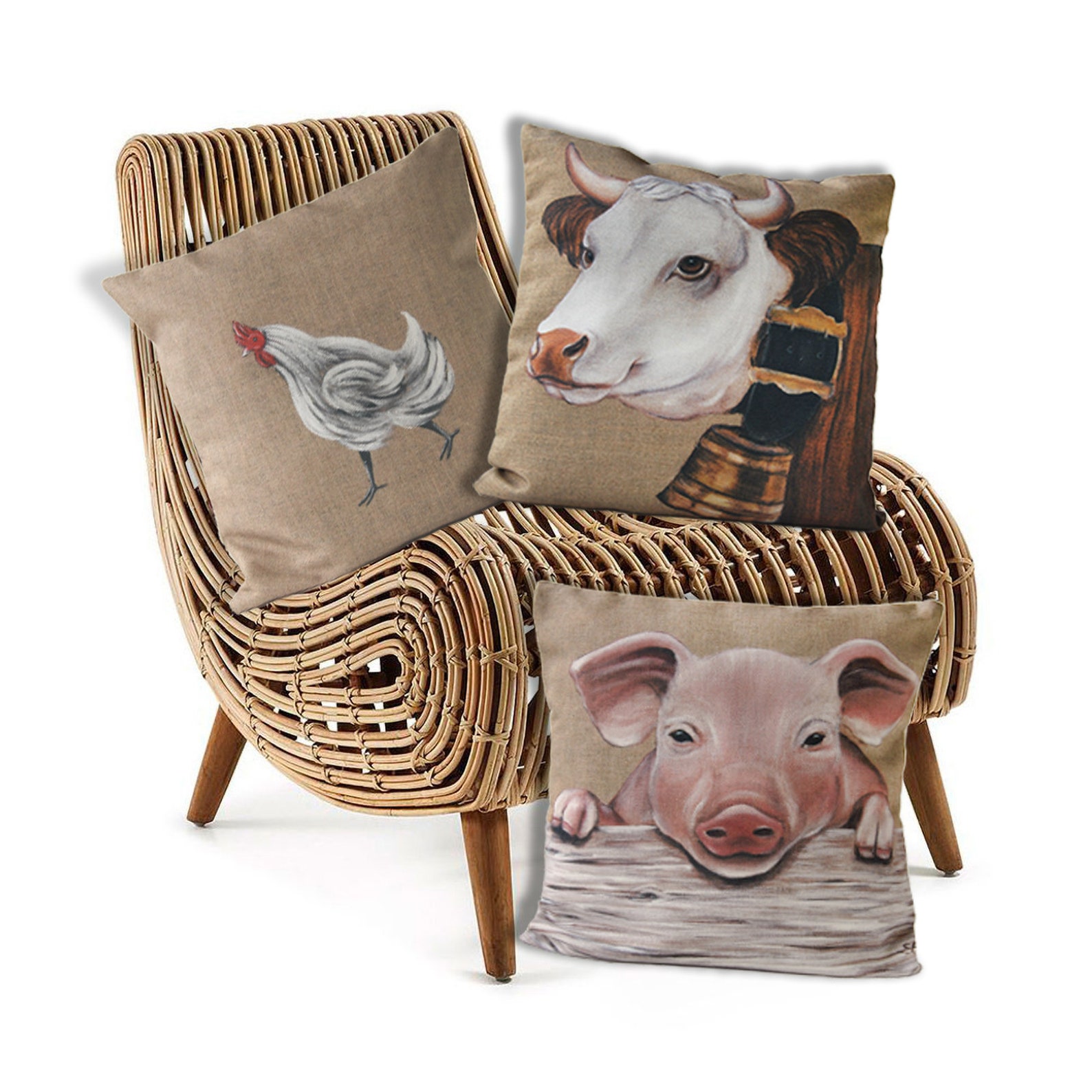 Cousin Cover Animals in Linen French Interior Decoration - Etsy