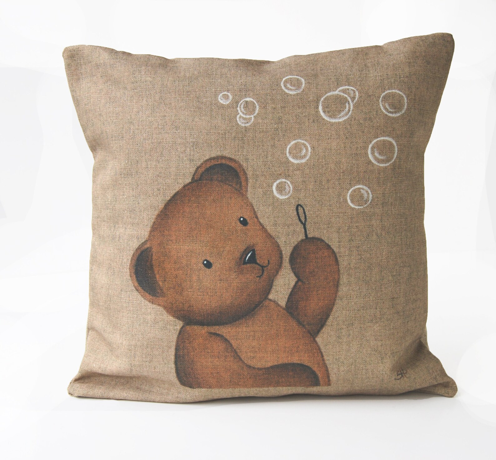 Teddy Cushion Cover Decorating Child's Room - Etsy UK