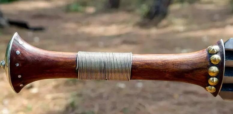 Hand-forged Konda Ikakalaka Sword: 5160 Carbon Steel, African Tribal ...