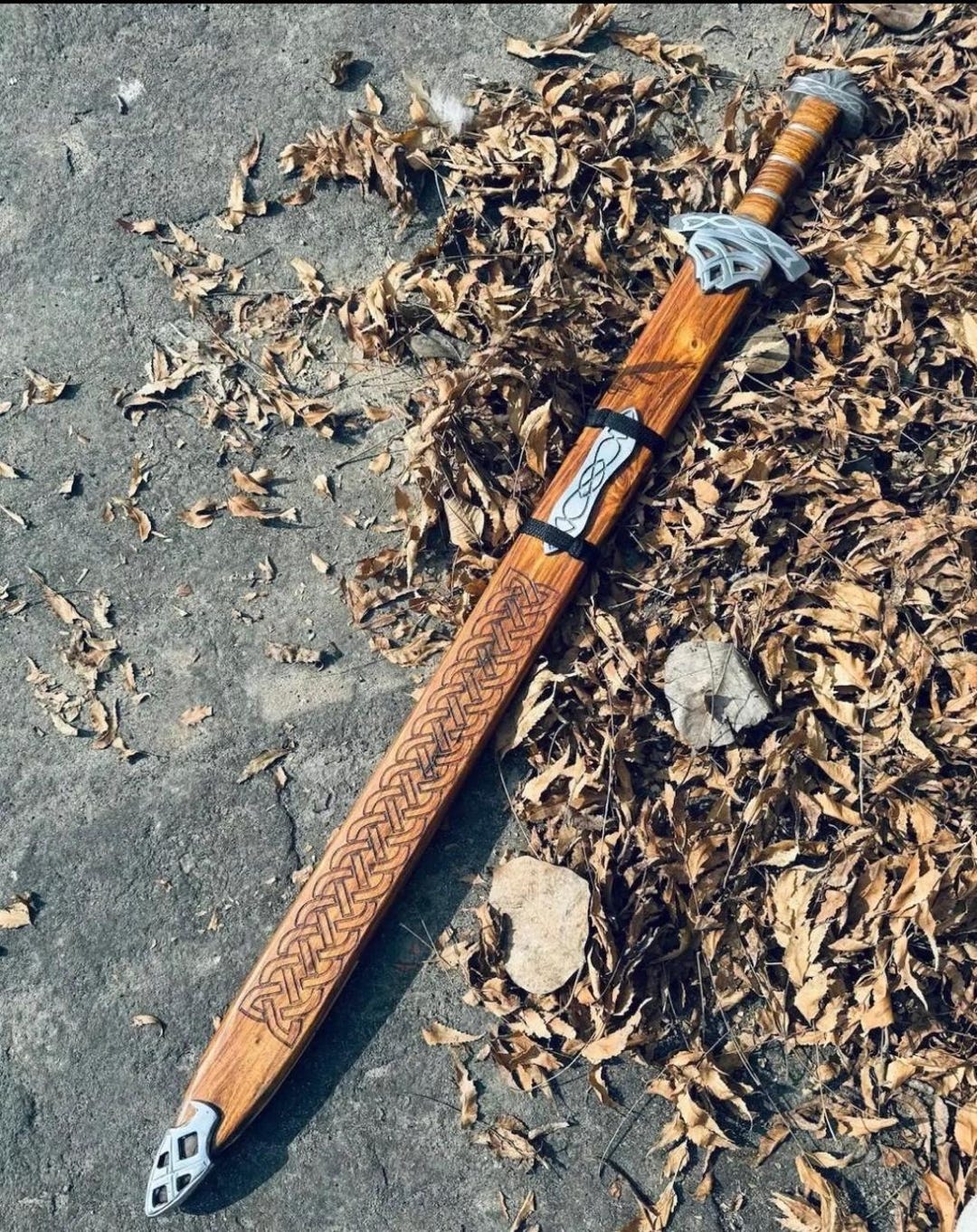 Damascus Steel Viking Sword – Handmade Medieval Sword,authentic Piece ...