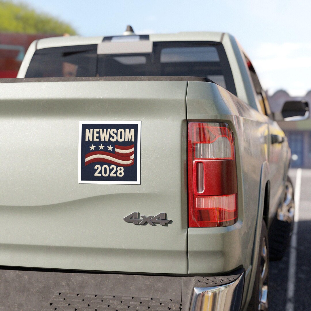Gavin Newsom 2028 Car Magnet/sticker, Flag Design Car Magnet, Gavin ...