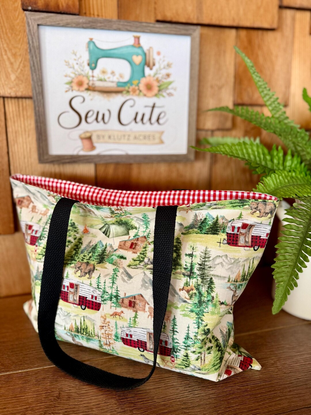 Camping Life Reversible Cotton Tote Bag - Etsy