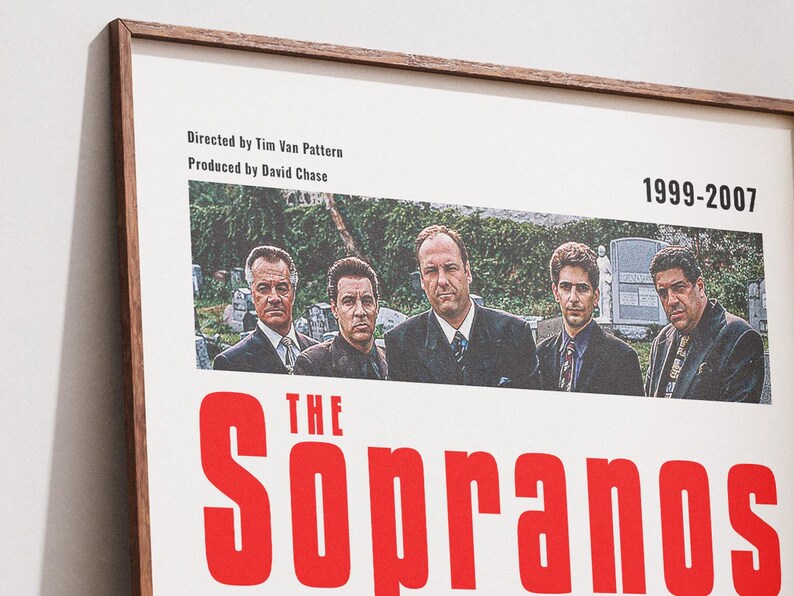 New Jersey Crime Family Poster - 90s TV Drama Wall Art - Italian ...