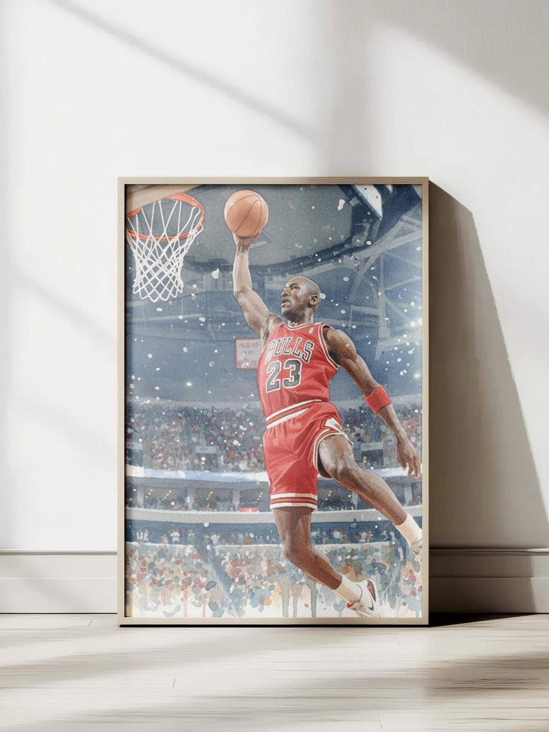 Michael Jordan Poster | Vintage NBA Wall Art | Basketball Fan Gift ...