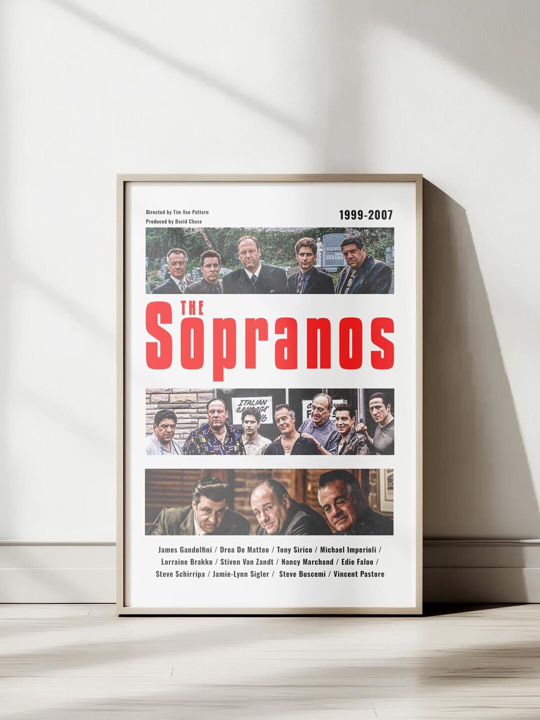 New Jersey Crime Family Poster - 90s TV Drama Wall Art - Italian ...