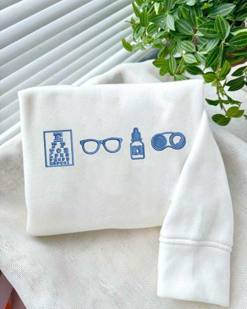 Optometrist Embroidery Design Bundle, Eye Doctor Stitch File Set ...