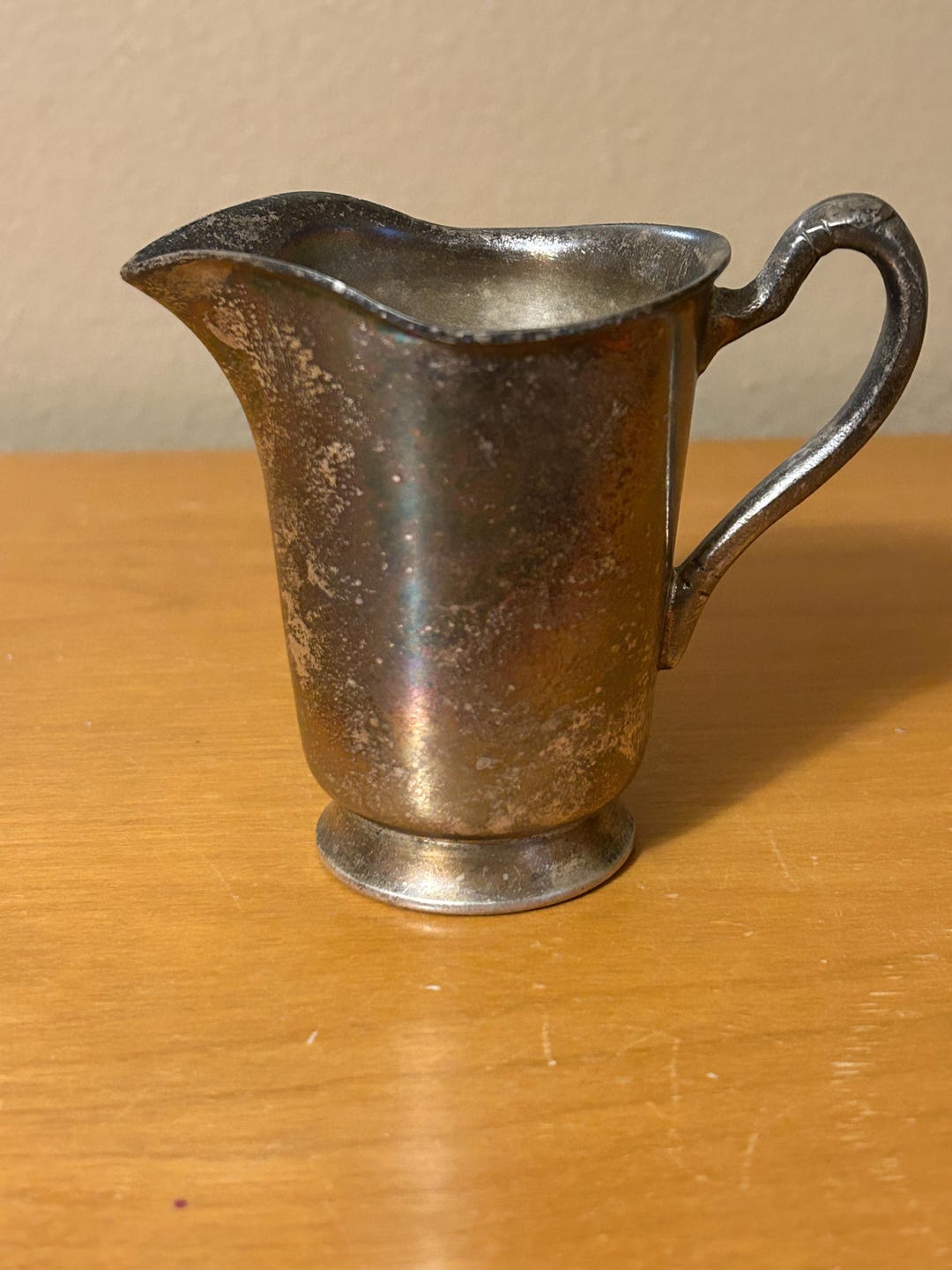 Vintage Creamer Grand Silver Co Wear Brite Nickel Silver - Silver ...