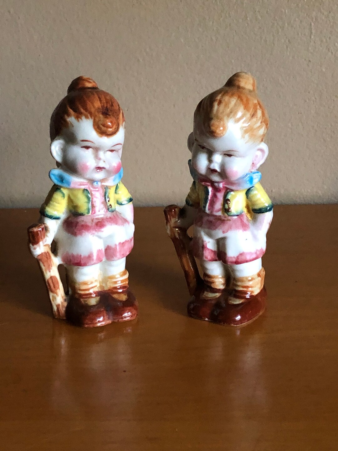 Vintage Grumpy Twin Sisters Figurines Ceramic Bisque - Etsy