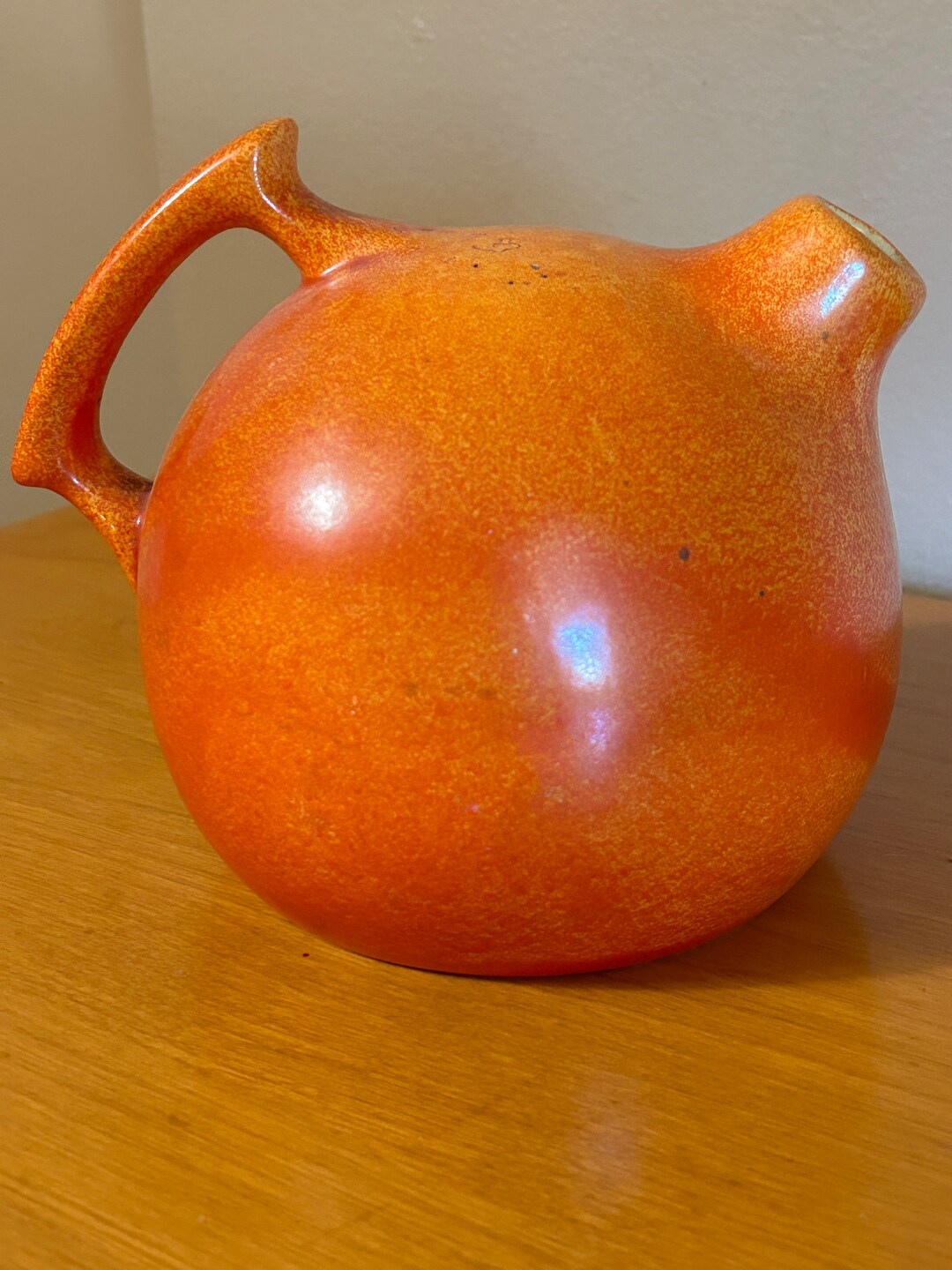 Vintage Rumrill Pottery Ball Pitcher Orange #50 1930s - Etsy