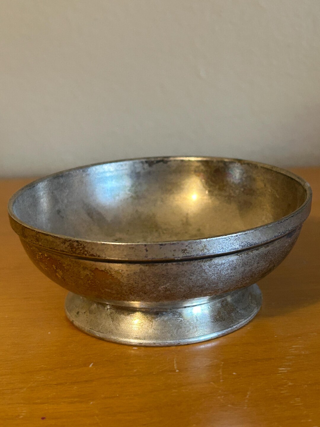 Vintage Grand Silver Co Footed Bowl Wear Brite Nickel Silver Silver ...