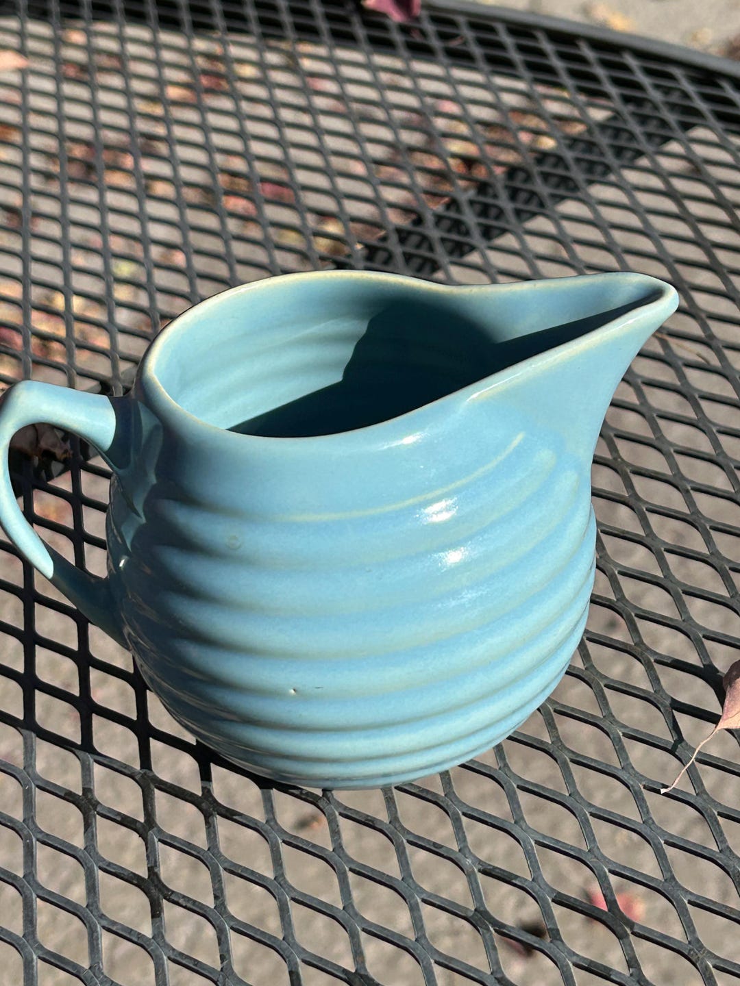 Vintage Bauer Ringware Creamer Pitcher Blue California Pottery - Etsy