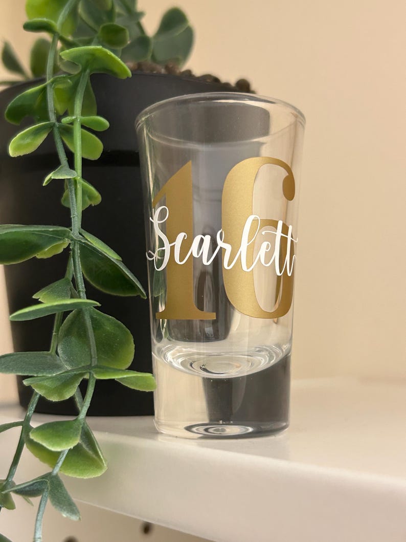 Personalised Celebration Shot Glasses Custom Name - Etsy UK