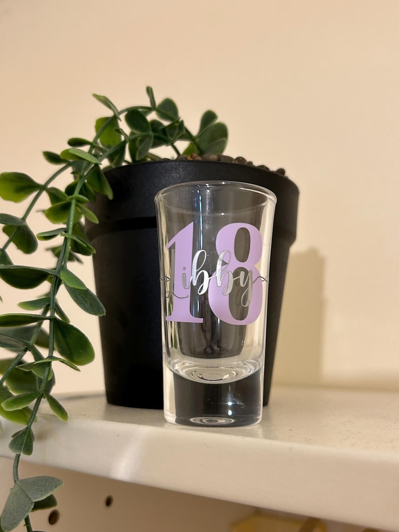 Personalised Celebration Shot Glasses Custom Name - Etsy UK