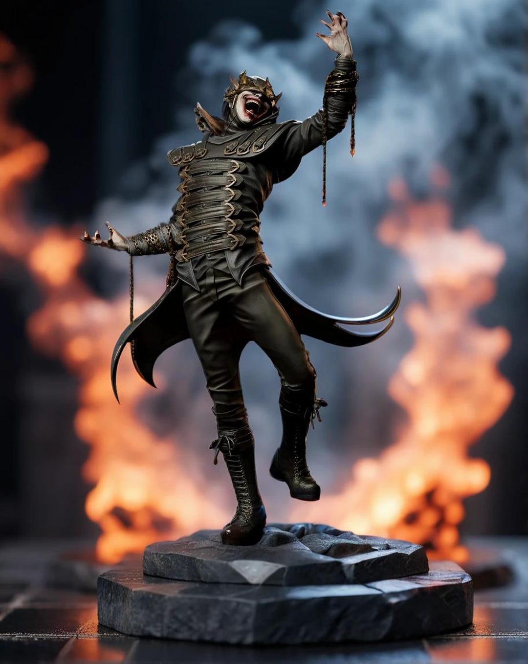 Laughing Bat Overlord STL | Gothic Hero 3D Print Files - Etsy