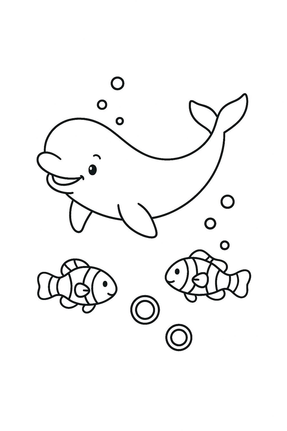 30 Ocean Animal Doodle Coloring Page – A4 Printable Kids Activity ...