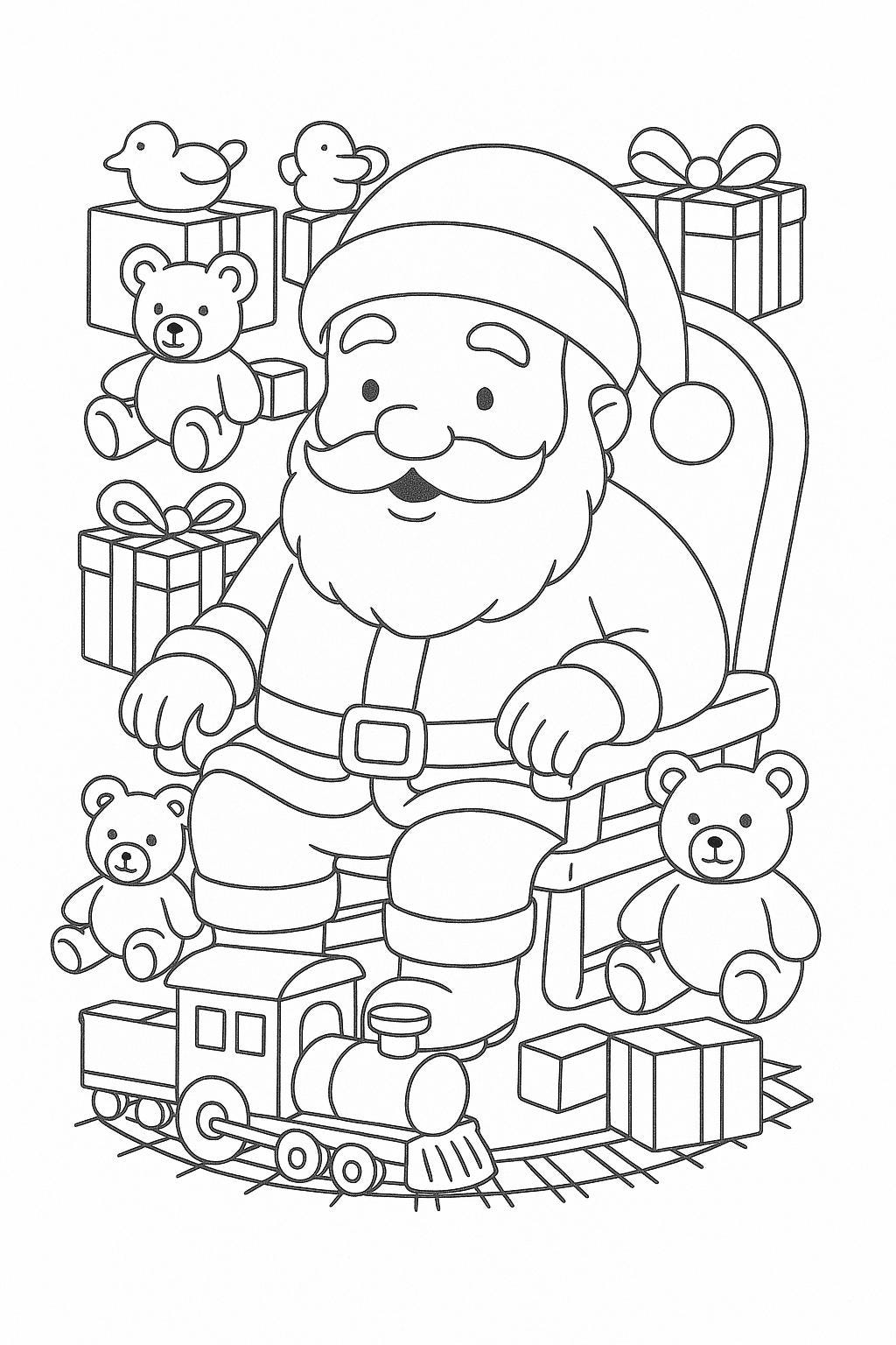 30 Santa & Mrs. Claus Doodles: Christmas Cartoon Clip Art (printable ...