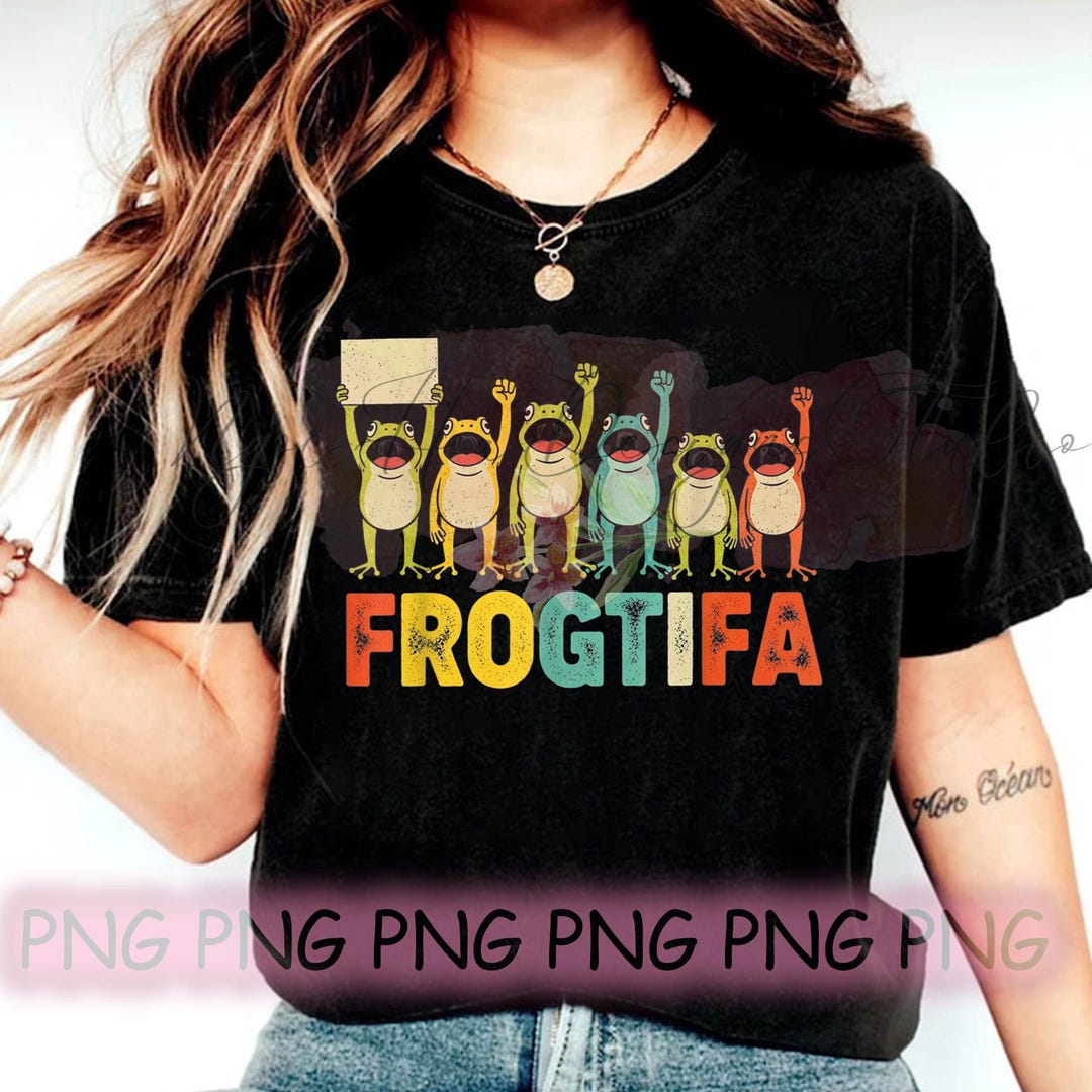 Ribbit Against the Machine Frog PNG, Retro Graphic (digital Download ...