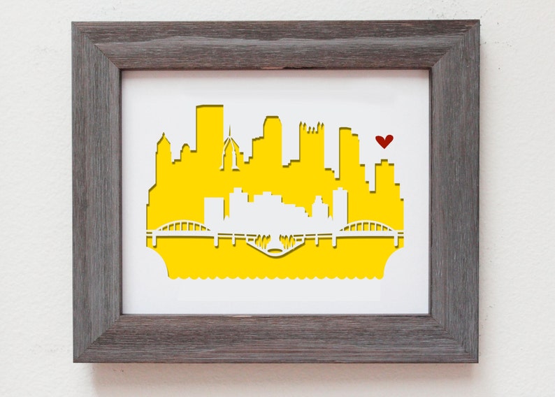 Pittsburgh Pennsylvania. Personalized Gift Wedding Gift - Etsy