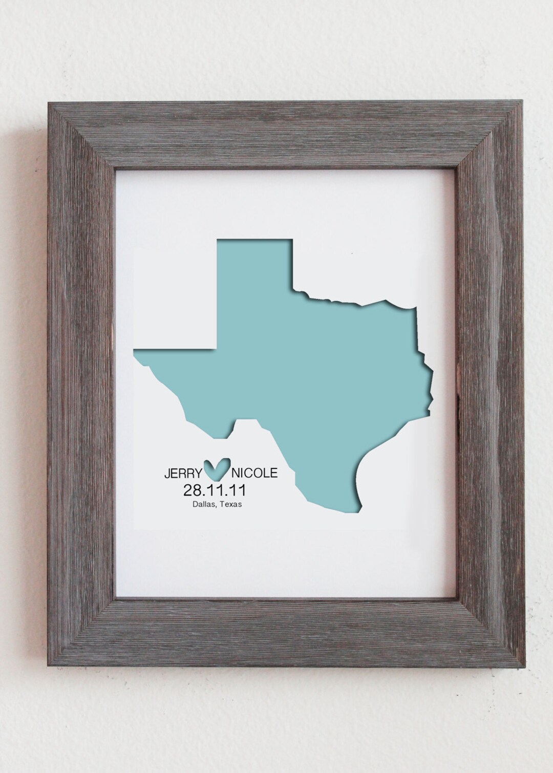 Personalized Paper Cut Out of Texas Map 8x10 for - Etsy