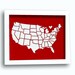 Paper Cut Out of United States Map 11x14 for Gift - Etsy