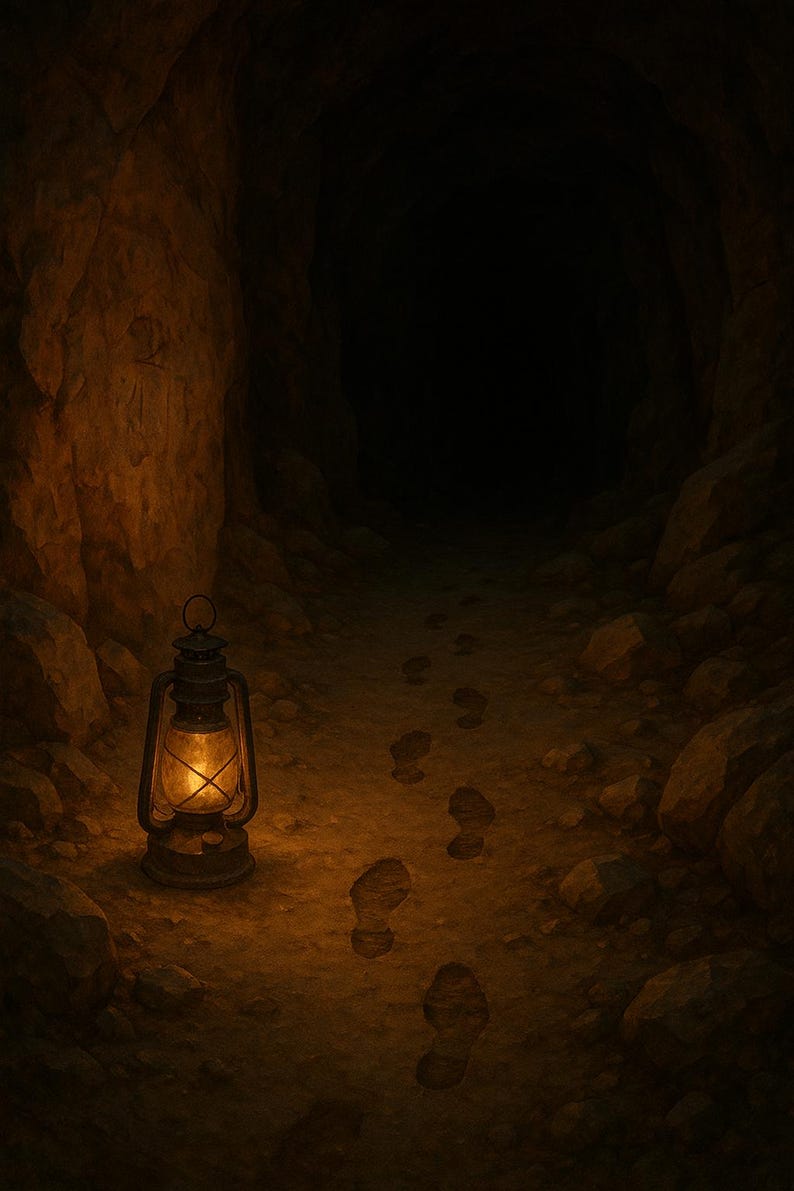 The Cave Descent | Hidden Journey Digital Art | Fantasy Cave Printable ...